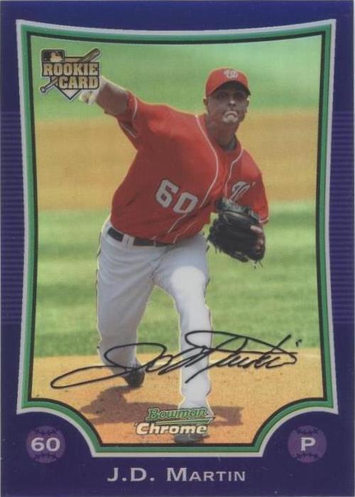 2009 Bowman Draft Picks & Prospects - Chrome J.D. Martin #BDP11 Purple ...