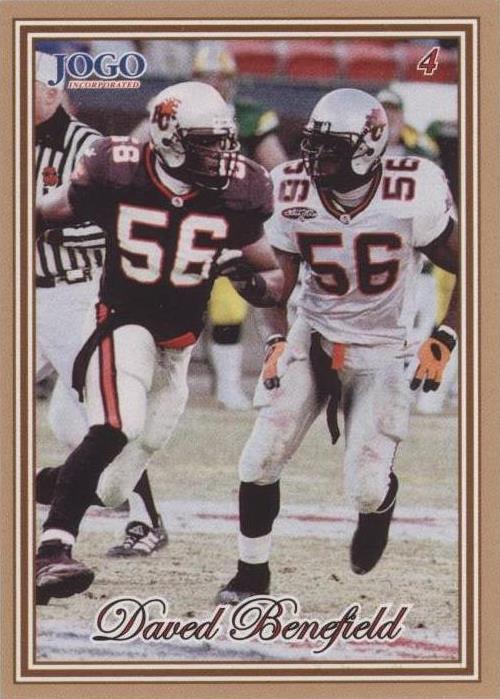 2001 Jogo CFL - #4 Daved Benefield for sale online | eBay