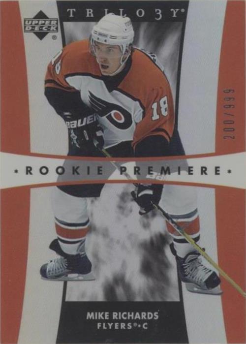 2005-06 Upper Deck Trilogy - Rookie Premiere Mike Richards #208 /999 ...