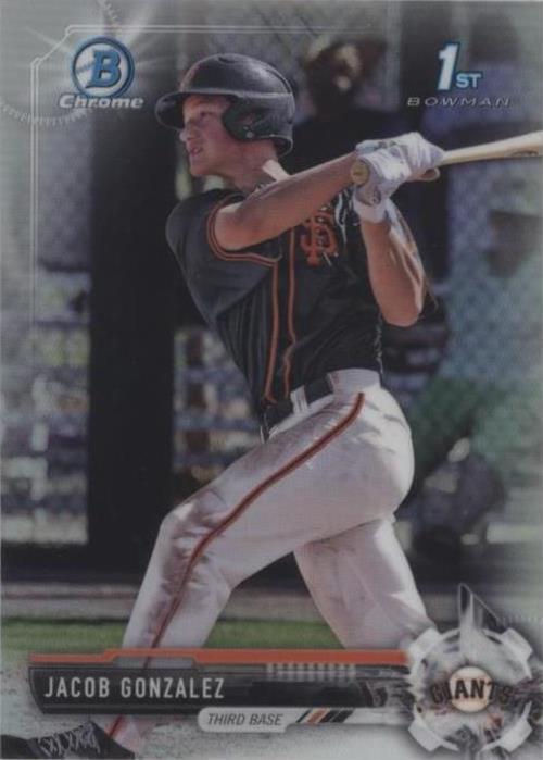 2017 Bowman Draft - Chrome Jacob Gonzalez #BDC-2 Refractor (RC) for ...