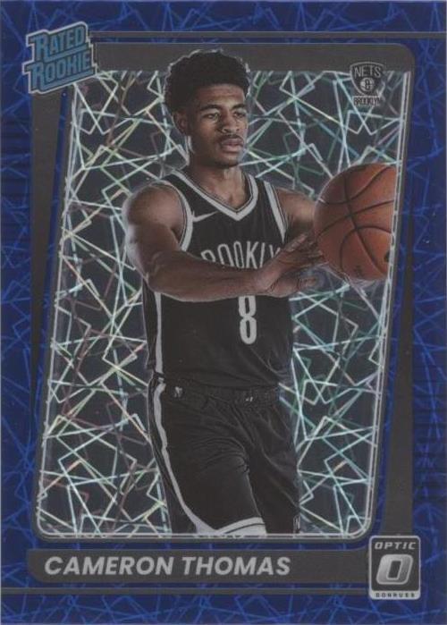 2021-22 Panini Donruss Optic - Rated Rookie Cameron Thomas #153 Blue ...