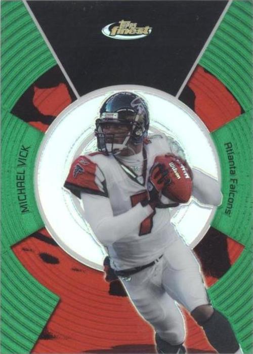 2005 Topps Finest - Green Refractor #74 Michael Vick /199 for sale ...
