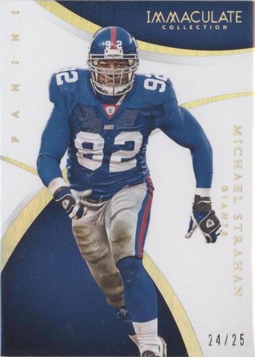 2015 Panini Immaculate Collection - Gold #81 Michael Strahan /25 for ...