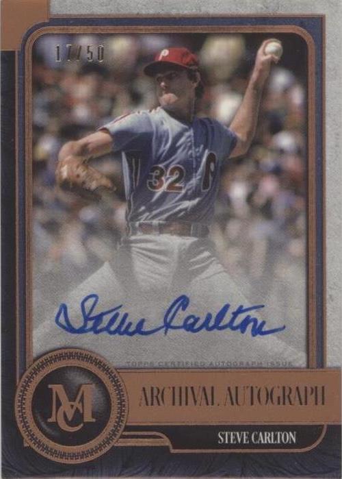2019 Topps Museum Collection - Archival Autographs Copper #AA-SC Steve ...