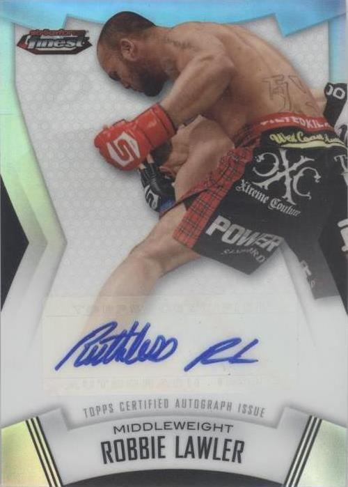 2012 Topps Finest UFC - Fighter Autographs Robbie Lawler #A-RL ...