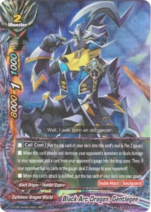Bushiroad Future Card Buddyfight Black Arc Dragon, Gentlegee Bushiroad Future Card Buddyfight Black Arc Dragon, Gentlegee