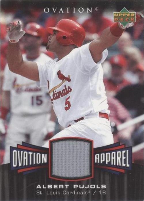 2006 Upper Deck Ovation - Ovation Apparel Albert Pujols #OA-AP (MEM) for sale online | eBay