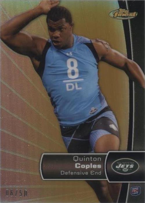 2012 Topps Finest - Gold Refractor #136 Quinton Coples /50 (RC) for ...