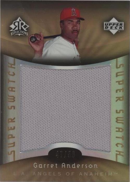 2005 Upper Deck Reflections - Super Swatch Garret Anderson #SS-GA /50 ...
