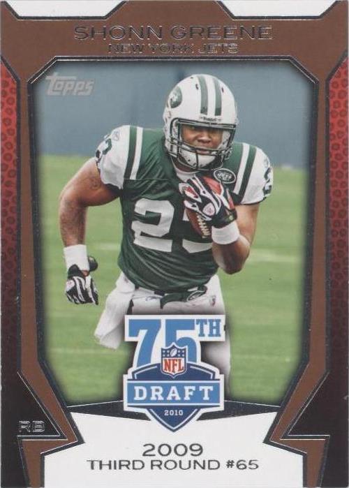 2010 Topps - NFL Draft 75th Anniversary #75DA-46 Shonn Greene for sale ...