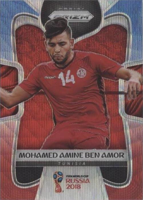 2018 Panini Prizm World Cup - Mohamed Amine Ben Amor #289 Red & Blue Wave Prizm for sale online ...