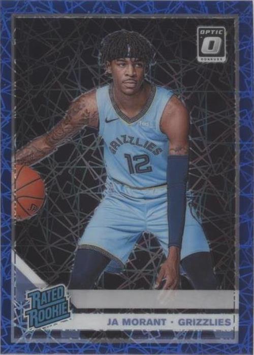 2019-20 Panini Donruss Optic - Rated Rookie Blue Velocity Prizm #168 Ja ...