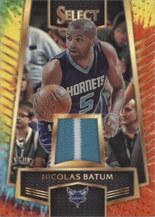 2016-17 Panini Select - Select Swatches Tie-Dye Prizm #24 Nicolas Batum ...