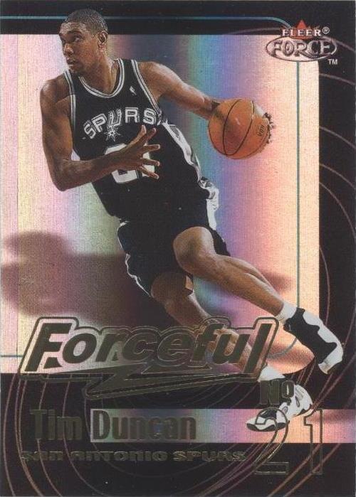 1999-00 Fleer Force - Forceful Tim Duncan #6 F Forcefield for sale ...