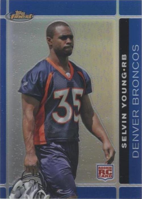 2007 Topps Finest - Rookie Selvin Young #121 Blue Refractor /299 (RC ...