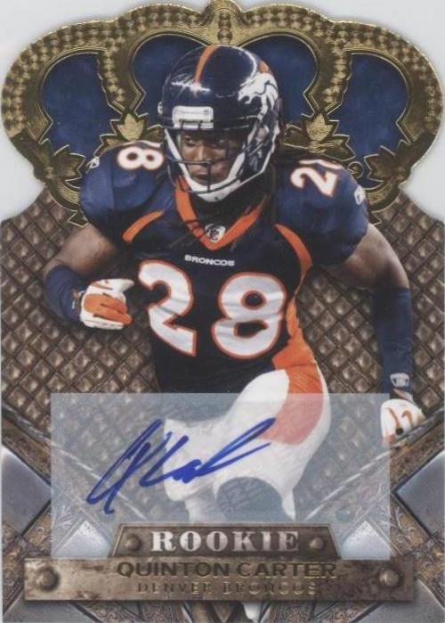 2011 Panini Crown Royale - Rookie Quinton Carter #176 Gold Signatures ...