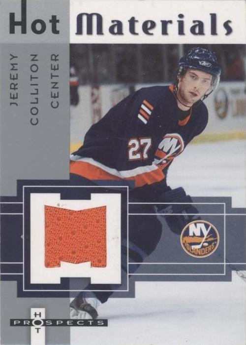 2005-06 Fleer Hot Prospects - Hot Materials #HM-CO Jeremy Colliton (MEM ...