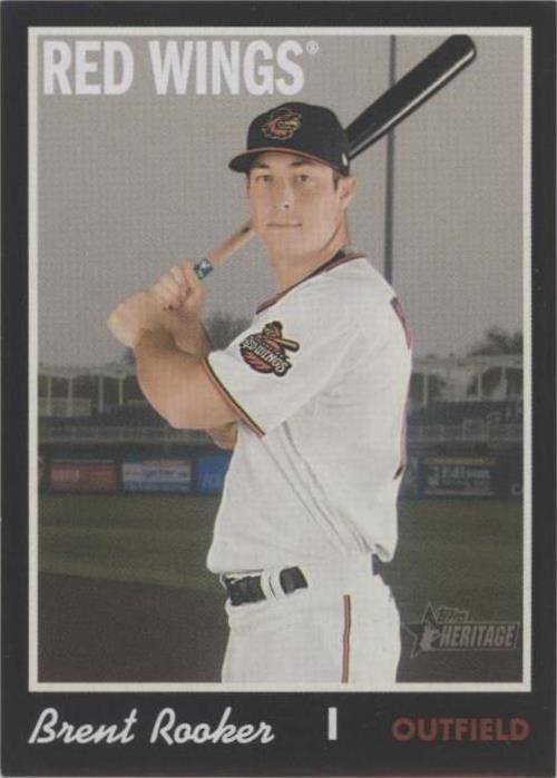 2019 Topps Heritage Minor League Edition - Black #146 Brent Rooker /50 ...