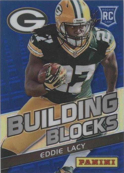 2013 Panini Monster Box - Prizm Building Blocks Eddie Lacy #4 Blue ...