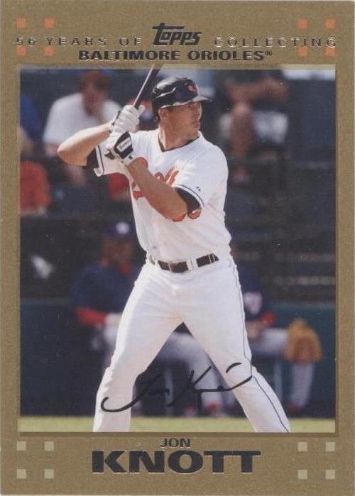 2007 Topps Updates & Highlights - Jon Knott #UH310 Gold /2007 for sale ...