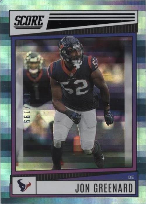 2022 Score - Racer #5 Jon Greenard /199 for sale online | eBay