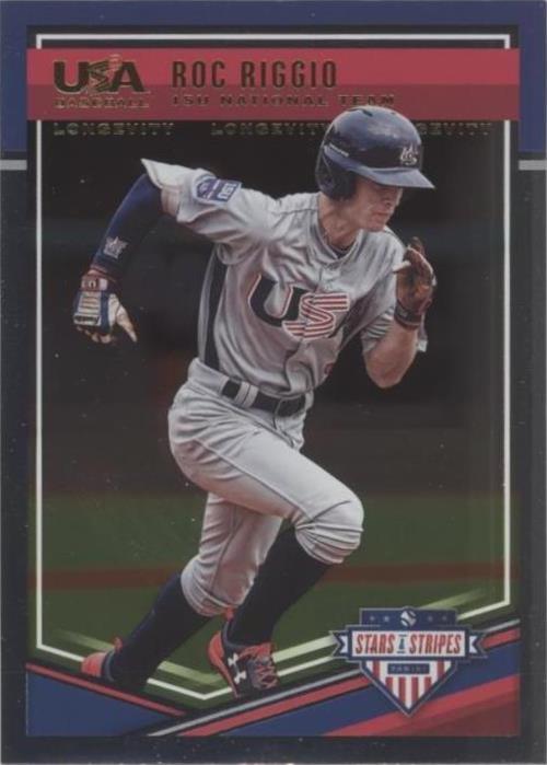 2018 Panini USA Baseball Stars & Stripes Longevity - #68 Roc Riggio (RC ...