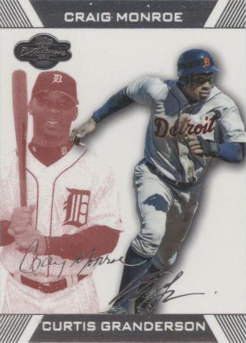 2007 Topps Co-Signers - Red #7 Curtis Granderson, Craig Monroe /299 for ...