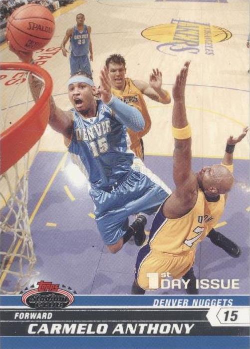 2007-08 Topps Stadium Club - Carmelo Anthony #15 1st Day Issue /1999 for sale online | eBay