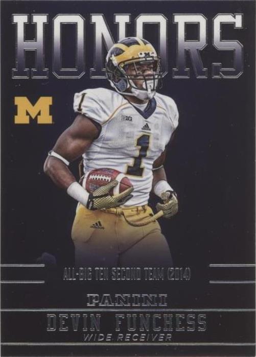 2015 Panini Michigan Wolverines - Honors Devin Funchess #DF-MI (RC) for ...