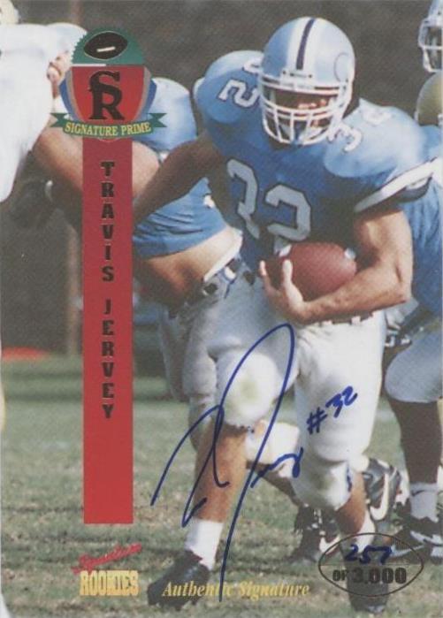 1995 Signature Rookies Prime - Autographs #22 Travis Jervey /3000 (AU ...