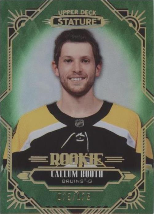 2020-21 Upper Deck Stature - Rookies Green #105 Callum Booth /175 (RC ...