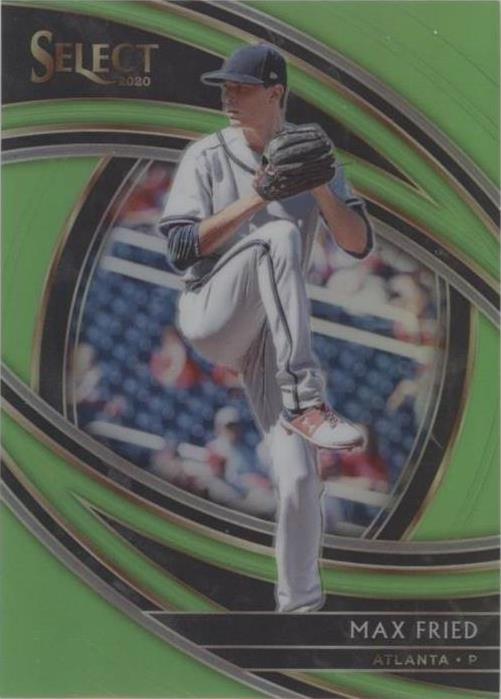 2020 Panini Select - Premier Neon Green Prizm #119 Max Fried /99 for ...