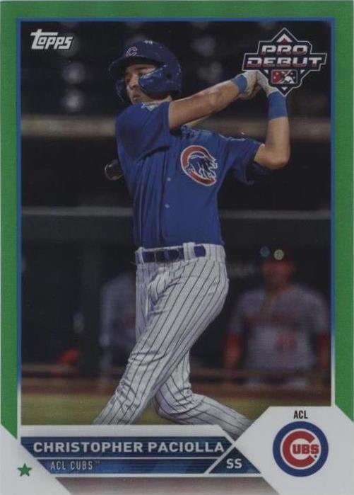 2023 Topps Pro Debut - Green Foil #PD-195 Christopher Paciolla /99 (RC ...