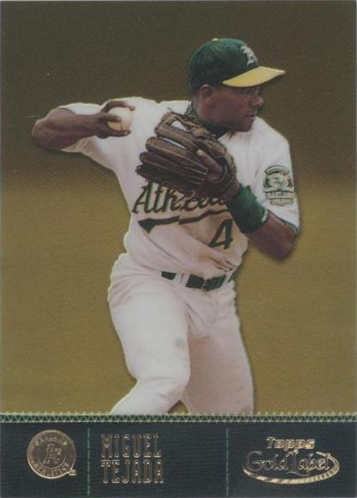 2001 Topps Gold Label - Class 1 Gold #74 Miguel Tejada /999 for sale ...