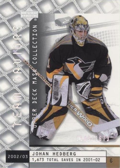 2002-03 Upper Deck Mask Collection - #101 Johan Hedberg /1673 for sale ...