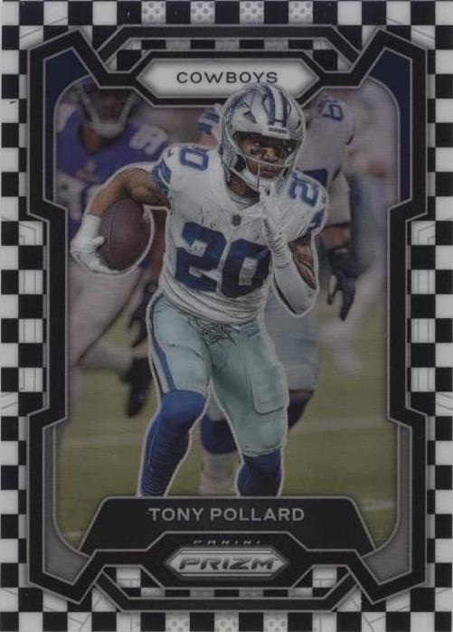 2023 Panini Prizm - Tony Pollard #81 Black & White Checker Prizm for ...