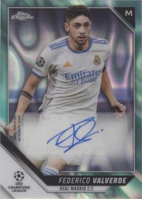 2021-22 Topps Chrome UCL - Chrome Autographs Aqua Lava Refractor #CA-FV ...