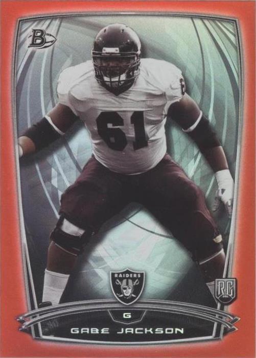 2014 Bowman - Rookies Red Foil #17 Gabe Jackson /199 (RC) for sale ...