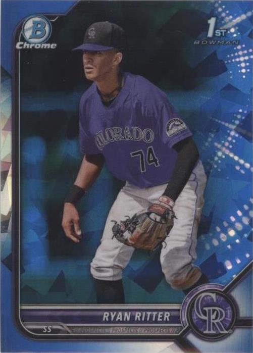 2022 Bowman Chrome Draft Sapphire Edition - #BDC-136 Ryan Ritter (RC ...