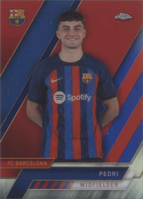 2022-23 Topps Chrome FC Barcelona - Barca Refractor #15 Pedri /99 for ...