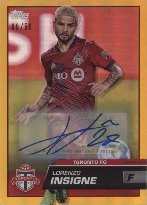 2023 Topps MLS - Gold Foil Autographs #44 Lorenzo Insigne /50 (AU) for ...
