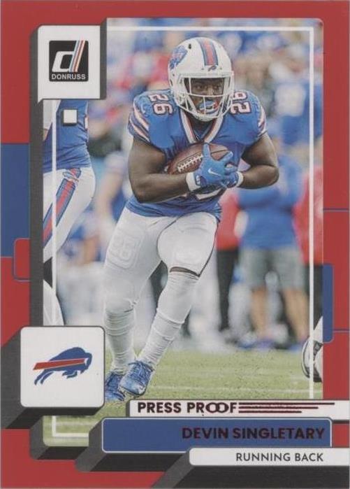 2022 Panini Donruss - Press Proof Red #117 Devin Singletary for sale online | eBay