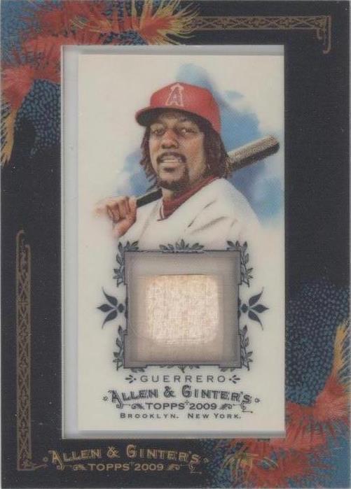 2009 Topps Allen & Ginter's - Framed Mini Relics Vladimir Guerrero #AGR ...