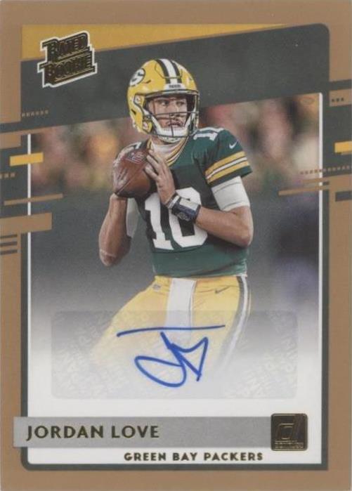 2020 Panini Donruss - Rated Rookie Bronze Autographs #304 Jordan Love ...