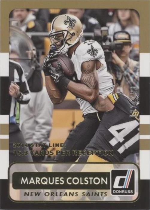 2015 Panini Donruss - Stat Line Season #91 Marques Colston /153 for ...