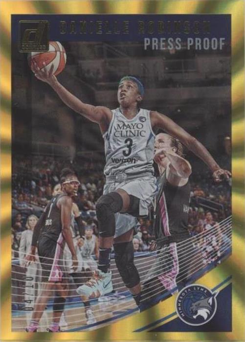 2019 Panini Donruss WNBA - Press Proof Gold Laser #45 Danielle Robinson ...