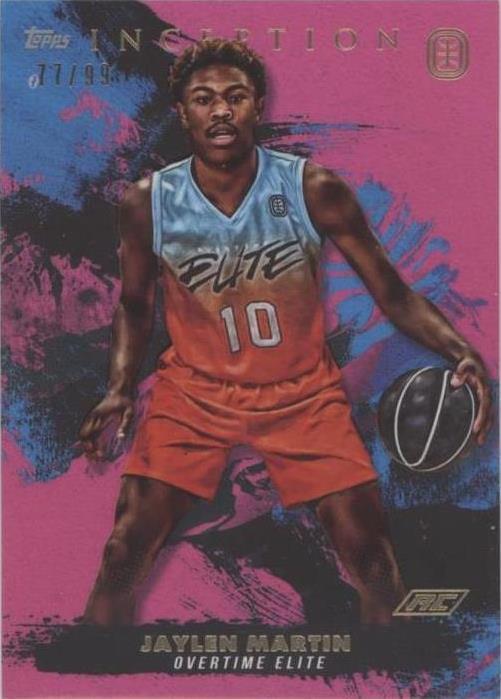 2021-22 Topps Inception OTE Overtime Elite - Jaylen Martin #95 Magenta ...