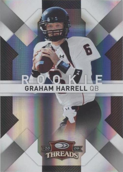 2009 Donruss Threads - Rookie Graham Harrell #142 Century Proof Silver ...