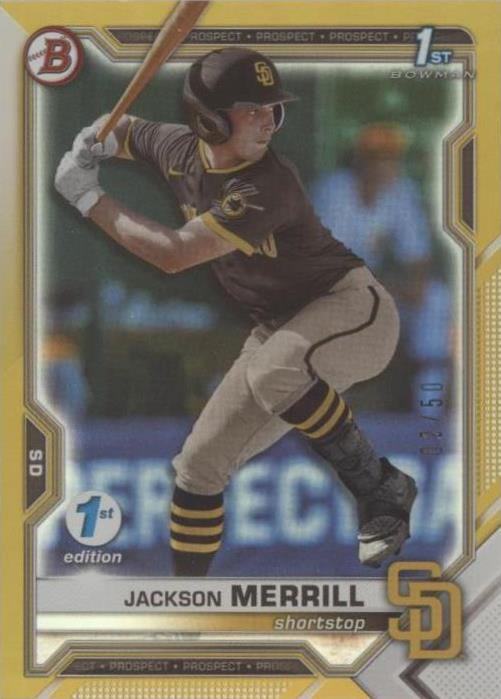 2021 Bowman Draft 1st Edition - Gold Foil Isaac Frye Pictured #BD-119 ...