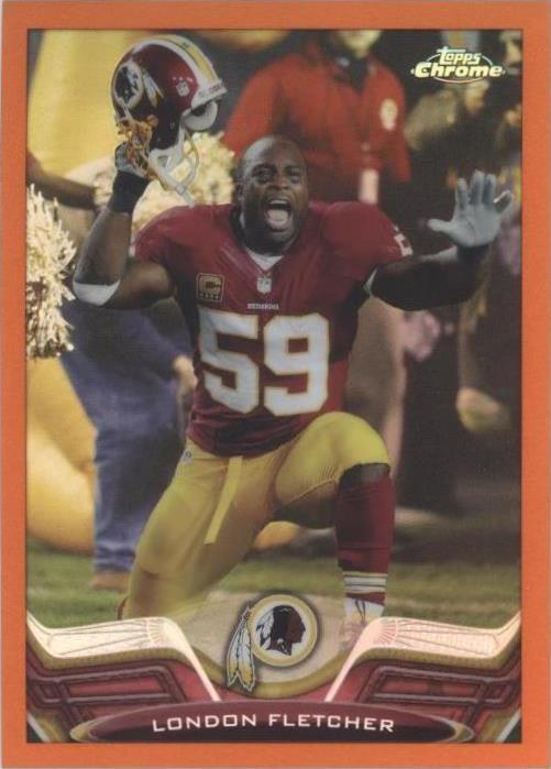 2013 Topps Chrome - Orange Refractor #115 London Fletcher for sale ...